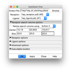 7. Protein-ligand docking with Chimera and Vina – ScotChem